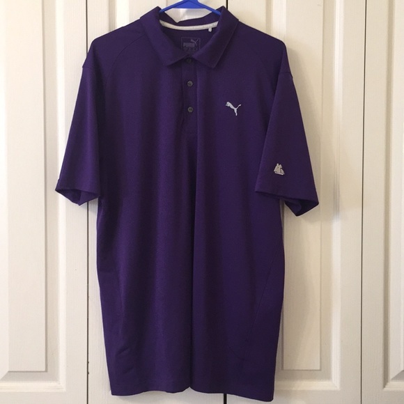 Puma | Shirts | Puma Golf Dry Cell Purple Polo Sz L | Poshmark